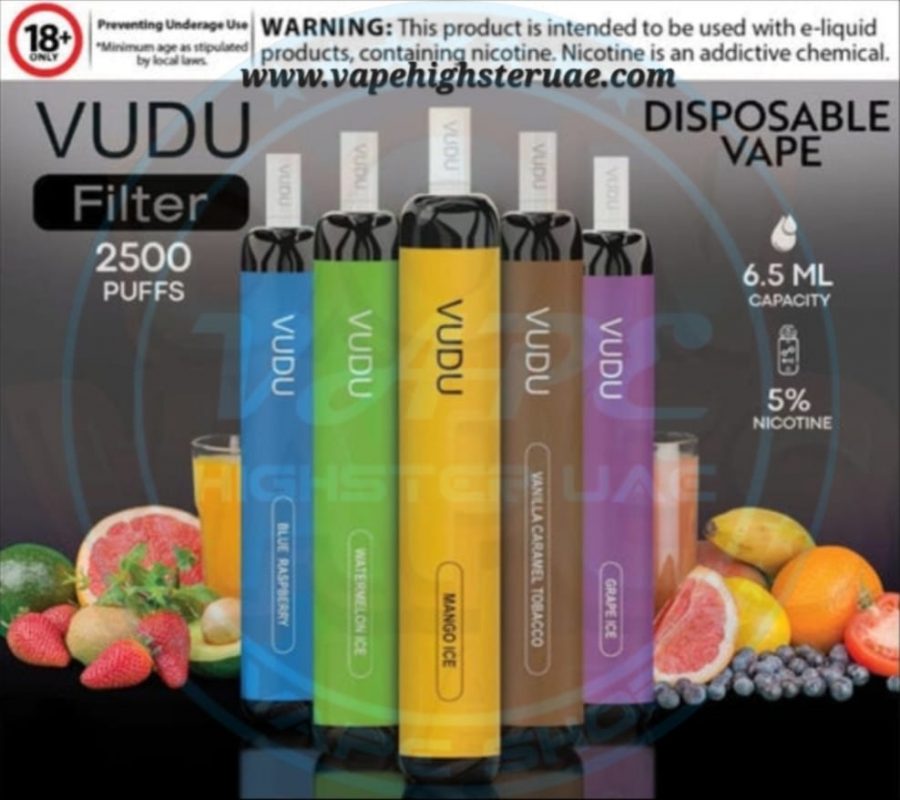 Vudu Filter Disposable 2500 Puffs Dubai UAE | Vape Highster Uae